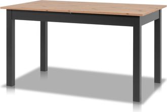 Smart Esstisch 120x70 cm Asteiche, K&uuml;chentisch ausziehbar bis 160 cm, Esszimmertisch aus Holzwerkstoff inkl. erweiterbare Auszugsplatte, moderner Tisch f&uuml;r 