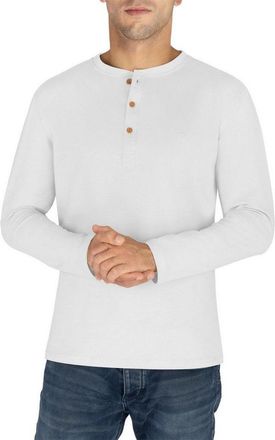 Normani Langarmshirt 2er Set Herren Langarm Shirts aus Bio-Baumwolle Basic Henley Shirt f&uuml;r M&auml;nner GOTS-zertifiziert