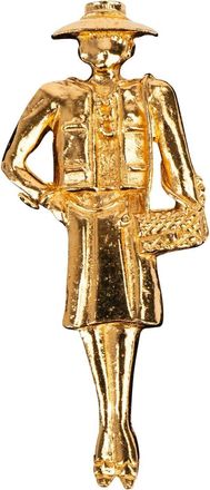 Chanel Halskette - Chanel Golden Coco Brooch - Gr. unisize - in Mehrfarbig - f&uuml;r Damen