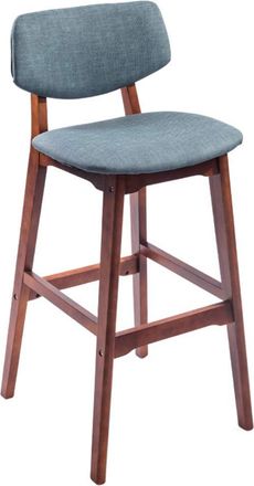 Generic 25/29 Zoll Barhocker mit Gepolstertem Sitz, Fu&szlig;st&uuml;tze und Braunen Holzbeinen f&uuml;r K&uuml;che, Kneipe, Caf&eacute;, Terrasse - Maximale Belastung 440 Lbs