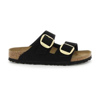 Birkenstock Femme, Chaussures, Noir, Taille: 40 EU Arizona Big Buckle - Claquettes en Cuir