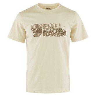 Fjällräven Herren Lush Logo M T-Shirt, Chalk White, Medium