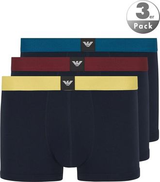 Emporio Armani Herren Unterw&auml;sche blau Baumwolle unifarben