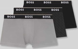HUGO BOSS Trunks aus Baumwoll-Mix im 3er-Pack