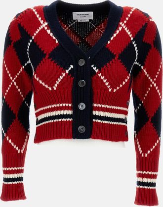 Thom Browne Cardigan Argyle Jersey