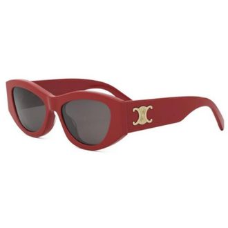 Celine Authentische Triomphe Brille- Premium Qualit&auml;t - - Accessories - Damen - Rot - 55 MM