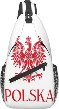 Generic Drapeau Polonais Pologne Polska Eagle Sac Banane Pratique Sacoche Epaule L&eacute;ger Sac &Agrave; Dos Bandouli&egrave;re Pour Homme Excursion Quotidien