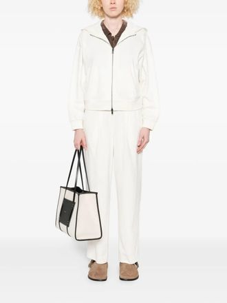 PESERICO Womens Zip-Fastening Hoodie Aw25 W