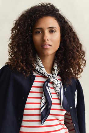 GANT Damen Monogram Seidentuch (ONE SIZE) CREAM