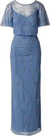 Adrianna Papell Abendkleid Bead Blouson Long Dress Elegantes und raffiniertes Etuikleid