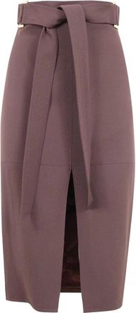 Elisabetta Franchi Femme, Jupes, Brun, Taille: 42 FR Elisabetta Franchi Skirts Marron