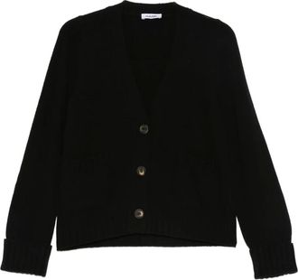 base V-neck cardigan - Noir