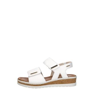 Rieker Femme, Chaussures, Blanc, Taille: 38 EU Sandales Plates