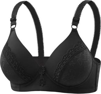 Generic Soutien Femme Grande Taille Baleine Soutien Gorge Womens No Underwire Bras Plus Size Comfort Soft Bras Supportive Bralettes Cute Breathable Wireless B