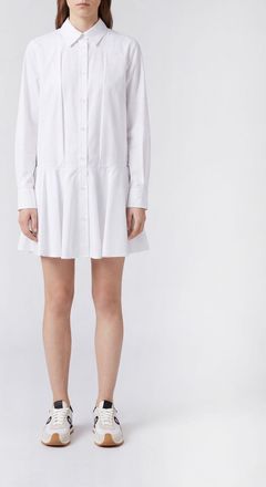 Loewe Minikleid aus Baumwollpopeline mit drapiertem Ausschnitt