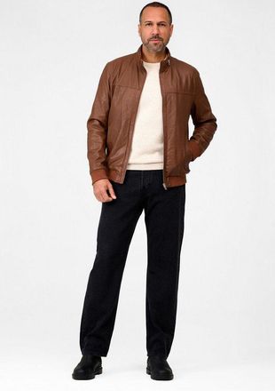 Ricano Lederjacke Martinus Lederjacke im Blouson-Stil mit Stehkragen