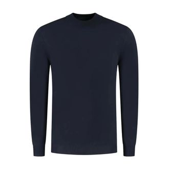 Zanone Rundhals-Strickpullover Marino - - Knitwear - Herren - Blau - XL