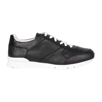 Kiton Homme, Chaussures, Noir, Taille: 44 EU Leather Deer Crocodile Baskets