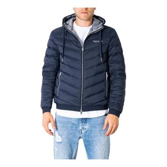 A|X Armani Exchange Homme, Vestes, Bleu, Taille: S Veste &agrave; Capuche Bleue pour Homme