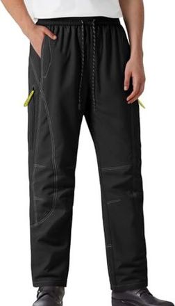 Generic Pantalon cargo pour homme - Coupe droite d&eacute;contract&eacute;e - V&ecirc;tement de travail - Pour lext&eacute;rieur, la randonn&eacute;e - Confortable - Ample - Usage quotidien, N