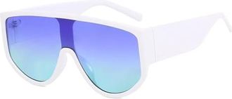 Generic Lunettes De Soleil &Agrave; Monture Large For Hommes, For Les Vacances, Le Sport, La Conduite, Lext&eacute;rieur Et Femmes(White)