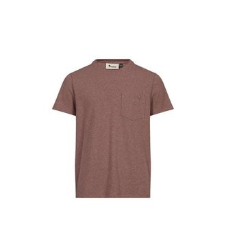 Faguo Tee-shirt droit col rond mouchet&eacute;
