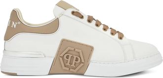 Philipp Plein Phantom Kick$ Sneakers mit Logo-Schild - Wei&szlig;