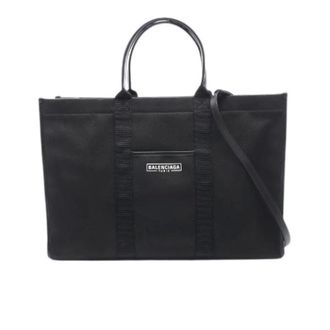 Balenciaga Pre-owned Hardware Large 2Way Tote Bag Canvas Leather - Homme - Pre-owned - Noir - Taille: ONE Size