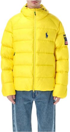 Polo Ralph Lauren Homme, Vestes, Jaune, Taille: M The Hawthorne Flag Down Jacket