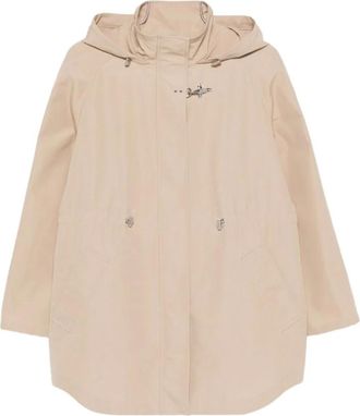 Fay Femme, Manteaux, Beige, Taille: 38 FR Midi Parka Coat