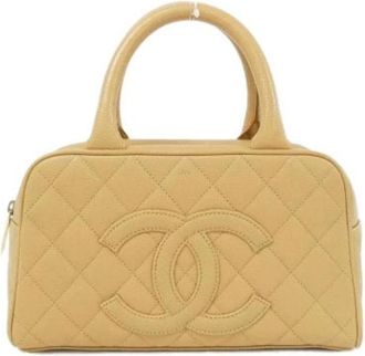 Chanel Pre-owned Vintage Boston Bag - Femme - Pre-owned - Beige - Taille: ONE Size