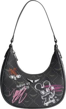 Zadig&Voltaire Femme, Sacs, Gris, Taille: ONE Size Z Night Out Monogram Tag Bag