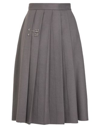 8 by YOOX PLEATED MIDI SKIRT