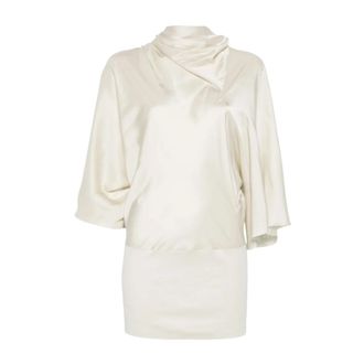 Rick Owens Cylinder Top - Femme - Blouses et Chemises - Beige - Taille: 38 FR