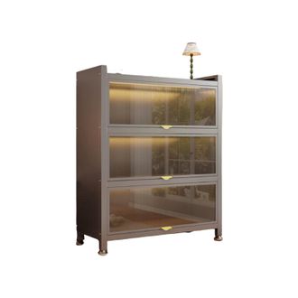 Generic Gro&szlig;z&uuml;giger Aufbewahrungsschrank for Zuhause, robuste und leicht zu reinigende Konstruktion aus Kohlenstoffstahl, staubdichtes Design, geeignet for Ei