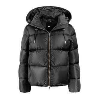 Add Daunen-Bomberjacke mit Kapuze - - Jackets - Damen - Schwarzk - L