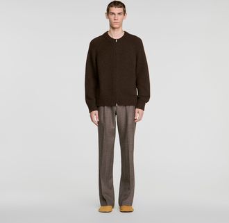 Sandro Cardigan style bomber &agrave; zip