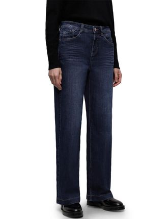 Street One Wide Leg Jeans Dark Blue Washed 29