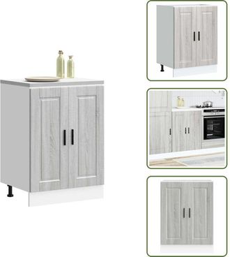 vidaXL The Living Store - vidaXL Armoire de cuisine Porto sonoma gris bois ding&eacute;nierie