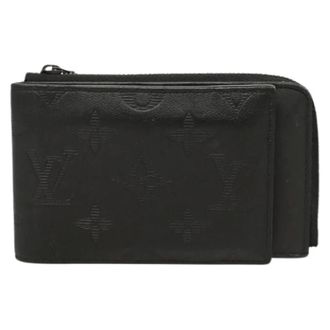 Louis Vuitton unisex, Pre-owned, Noir, Taille: ONE Size Portefeuille Hybride Pre-owned