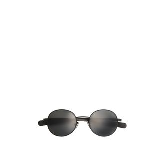 Moncler Moncler Centro Oval Sunglasses, Unisex, Black, Size: 50