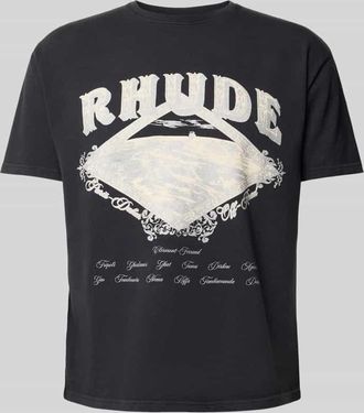 Rhude T-Shirt mit gro&szlig;em Frontprint