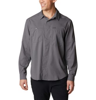 Columbia Herren Silver Ridge Utility Lite Langärmlig Wander-Shirt, Grau (City Grey), Klein