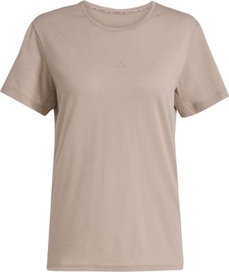 adidas Womens Yoga Essentials T-Shirt Chalky Brown XL