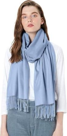 Maamgic Foulard Echarpe xxl echarpe printemps Femme Homme 200 * 70CM Hiver Touch&eacute; Soyeux Multi-Couleur El&eacute;gant Ch&acirc;le Doux pour Mariage Party Soiree, Bleu Ciel