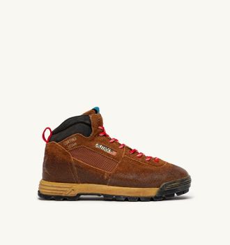 Autry MALGA CORTINA SUPER VINTAGE AUS WILDLEDER IN CASTAGNA UND FLAME SCARLET