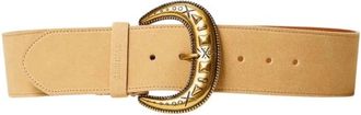 Twinset unisex, Accessoires, Beige, Taille: S Ceinture de taille en daim