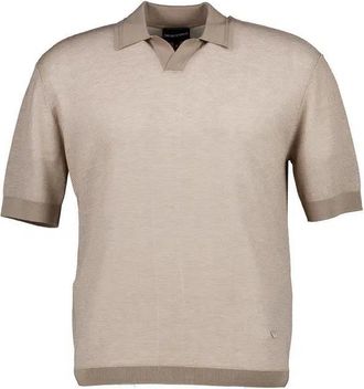 Emporio Armani Herren Kurzarmpullover blau unifarben