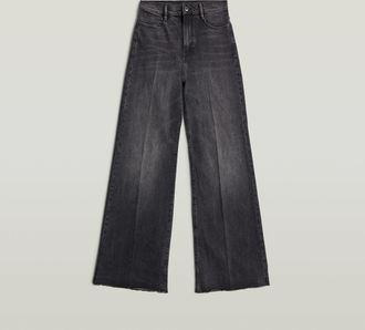 G-Star Deck Ultra High Wide Leg Jeans - Grau - Damen