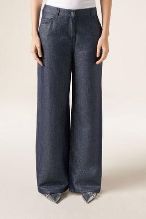 Calzedonia Palazzo-jeans Ultralight Glitter Blau